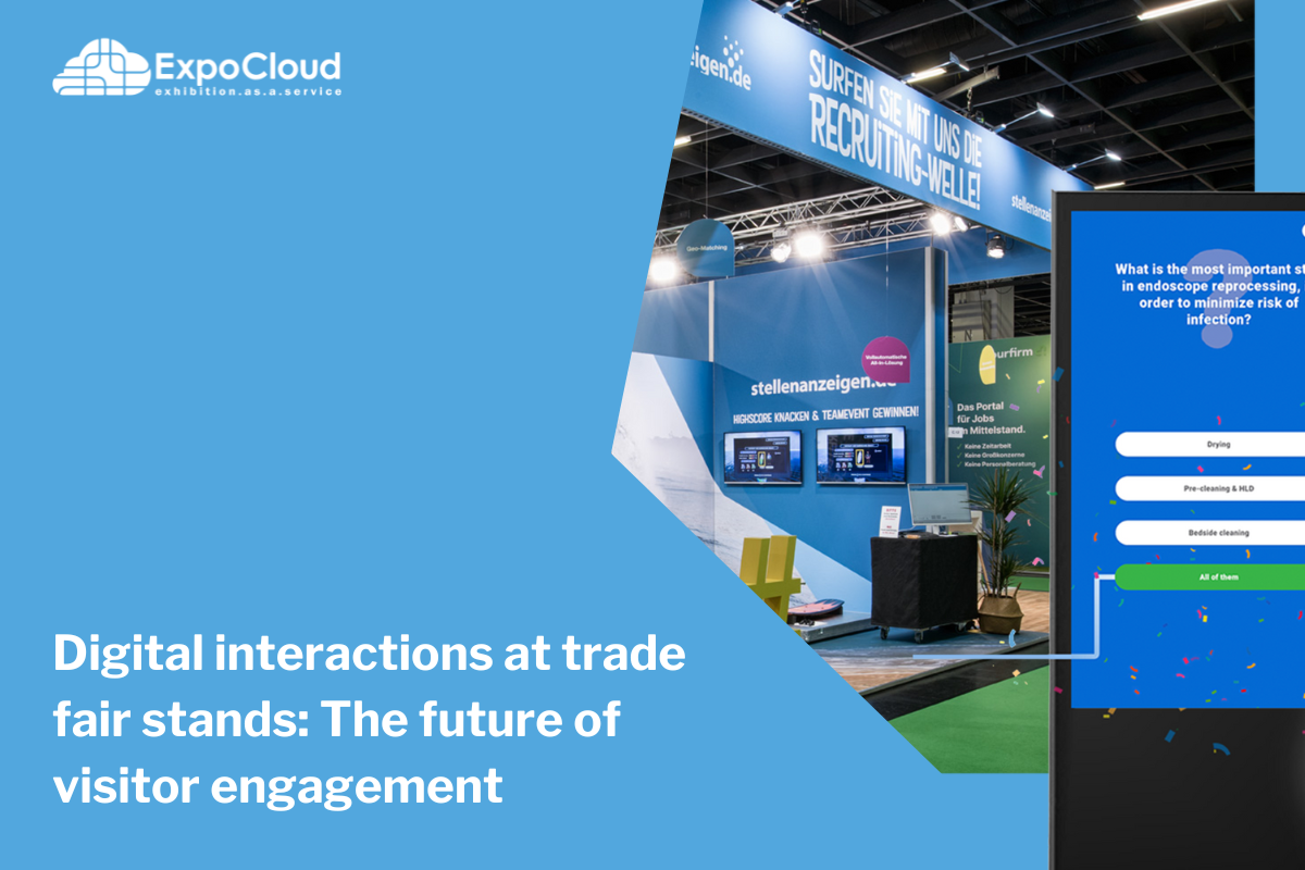 Digital interactions at trade fair stands